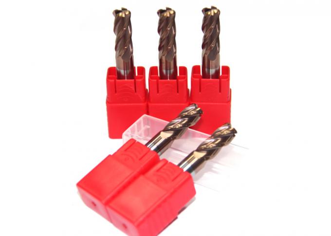 8mm 9mm Carbide Corner Radius End Mill Cutting Tools For Steel ...